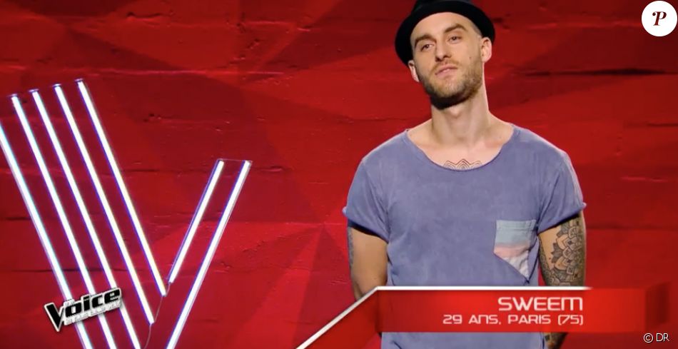 Sweem dans The Voice 5, le samedi 6 février 2016, sur TF1 - Purepeople