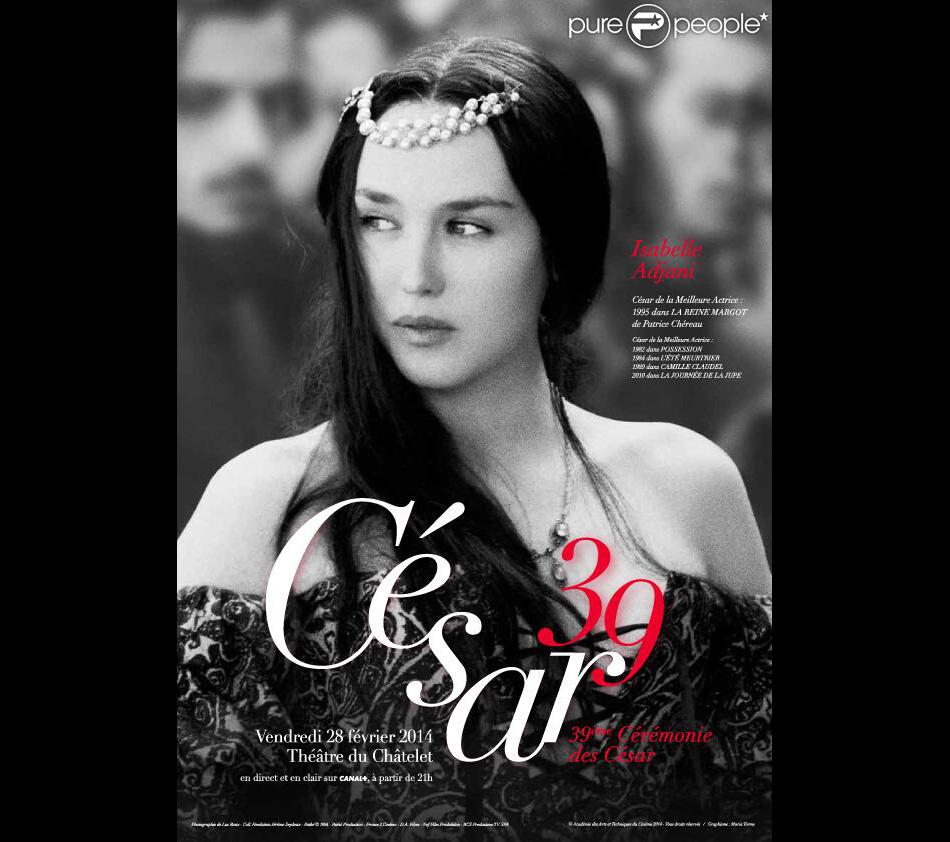 Isabelle Adjani en Reine Margot sur l'affiche officielle des César 2014 ...