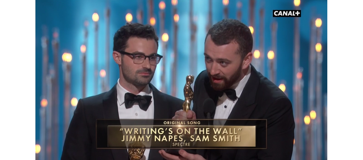 Photo : Sam Smith, Oscar de la meilleure chanson originale pour Spectre ...