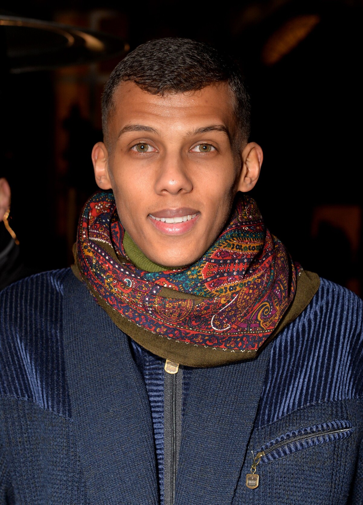 Photo : Le chanteur Stromae ( Paul Van Haver ) au défilé de mode hommes ...