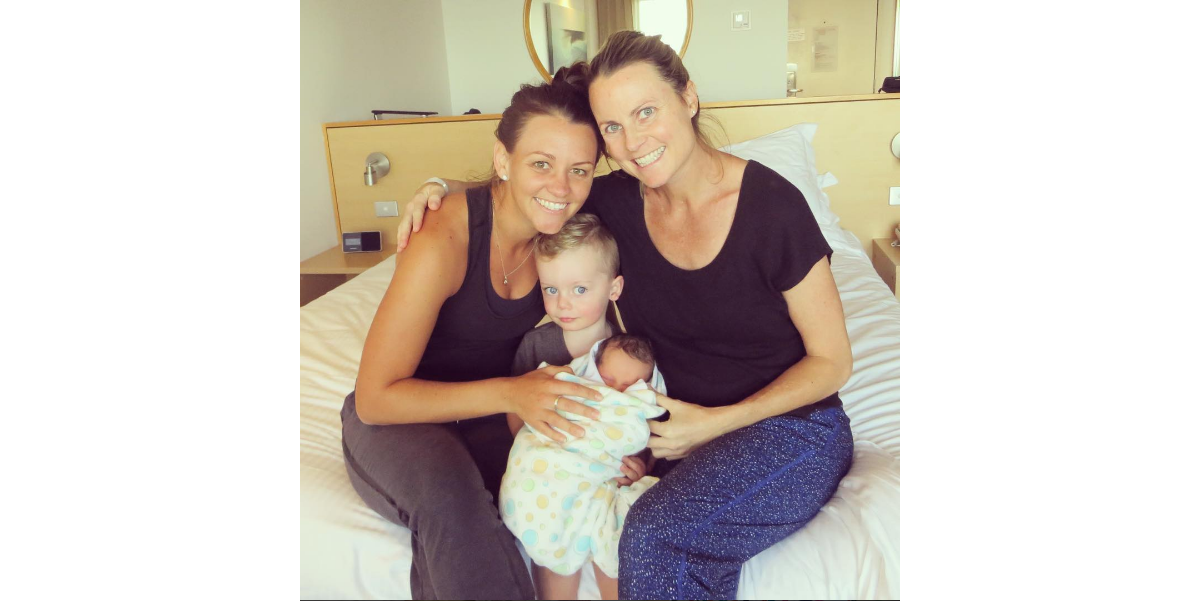Photo : Casey Dellacqua et sa compagne Amanda Judd sont devenues le 27 avril 2016 les mamans d ...