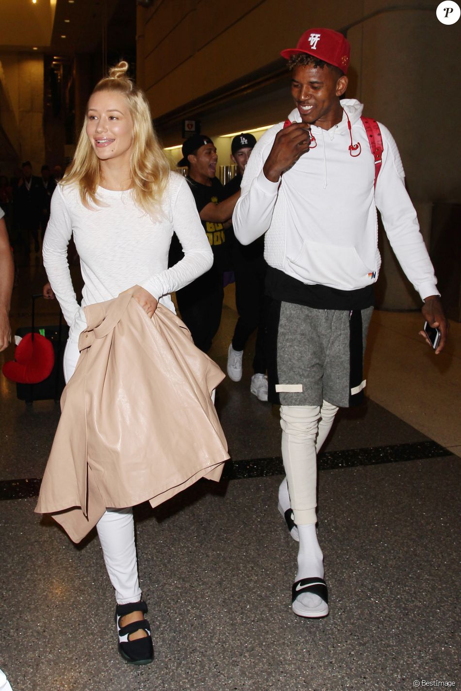 Iggy Azalea et Nick Young à Los Angeles, le 16 août 2015. - Purepeople