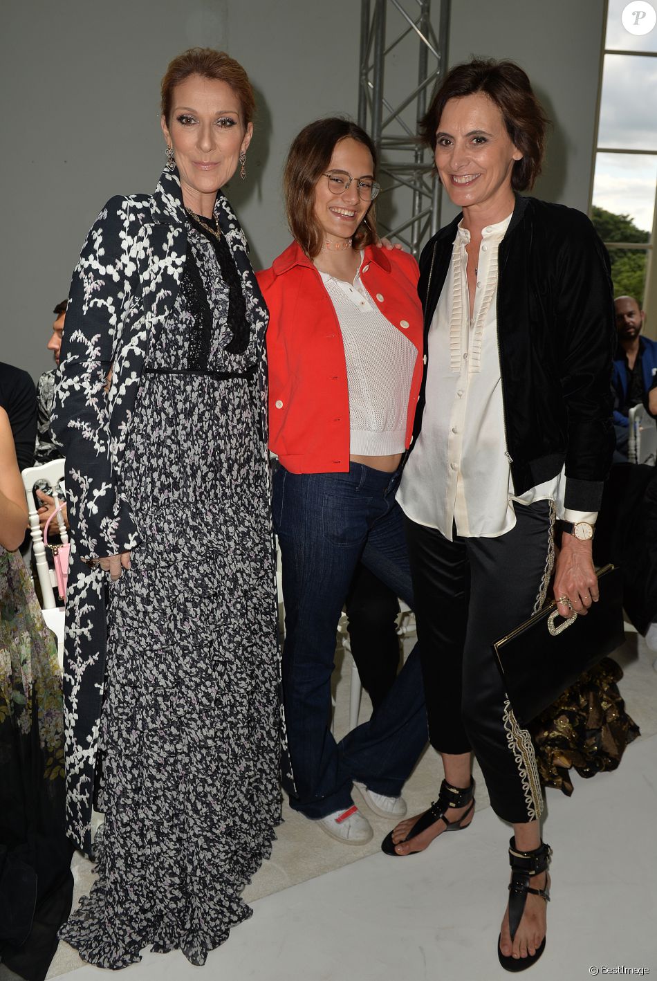 Céline Dion, Inès de la Fressange et sa fille Violette d'Urso - Défilé ...