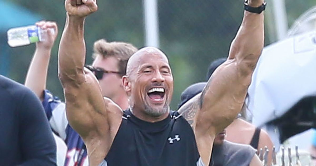 Dwayne Johnson sur le tournage de 'Fast 8' à Atlanta, le 7 juillet 2016 ...