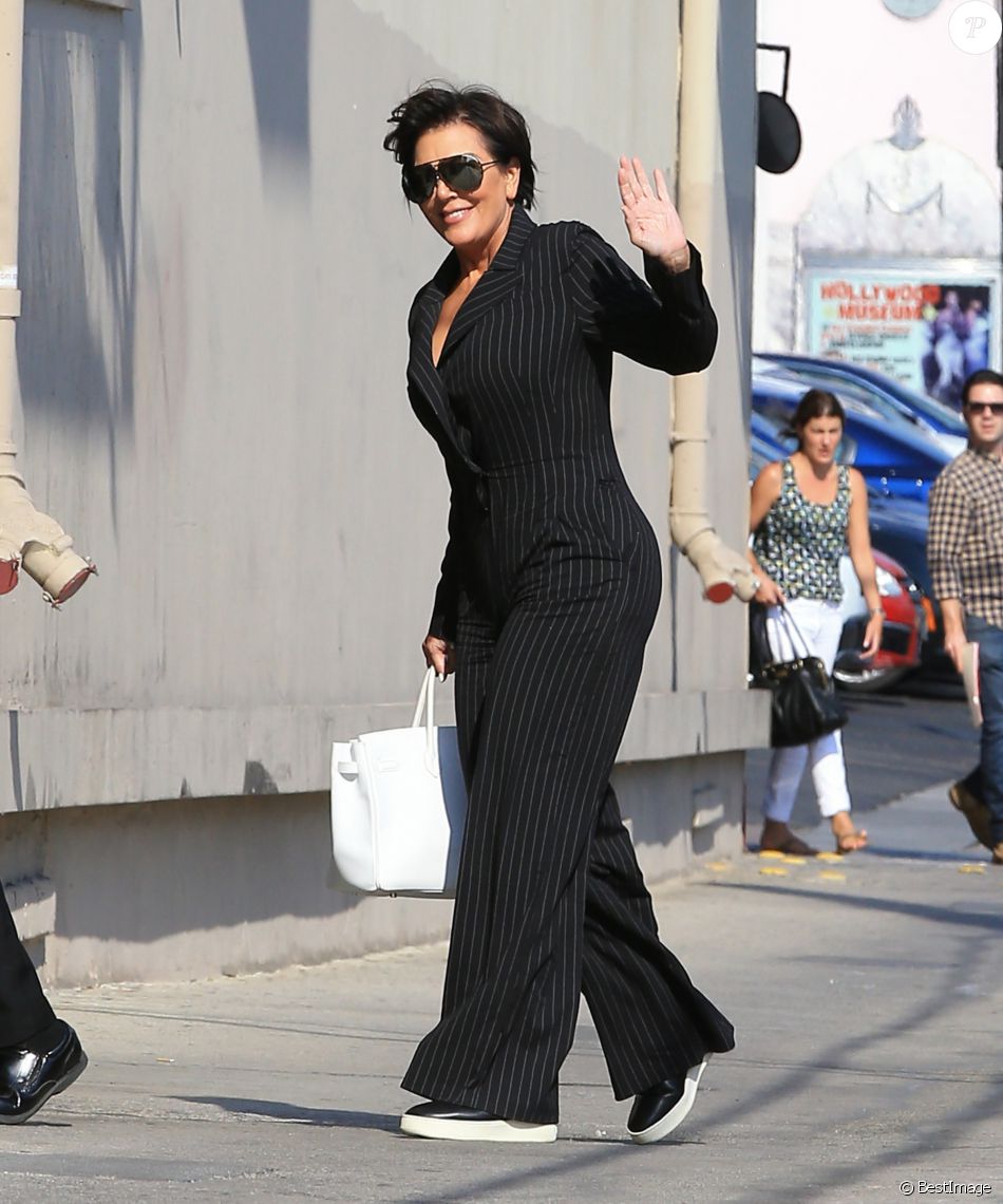 Kris Jenner arrive aux studios de l'émission 'Jimmy Kimmel Live' à Los ...