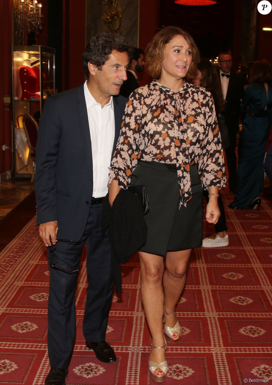 Daniela Lumbroso et son mari Eric Ghebali - Dîner d'ouverture au Casino ...