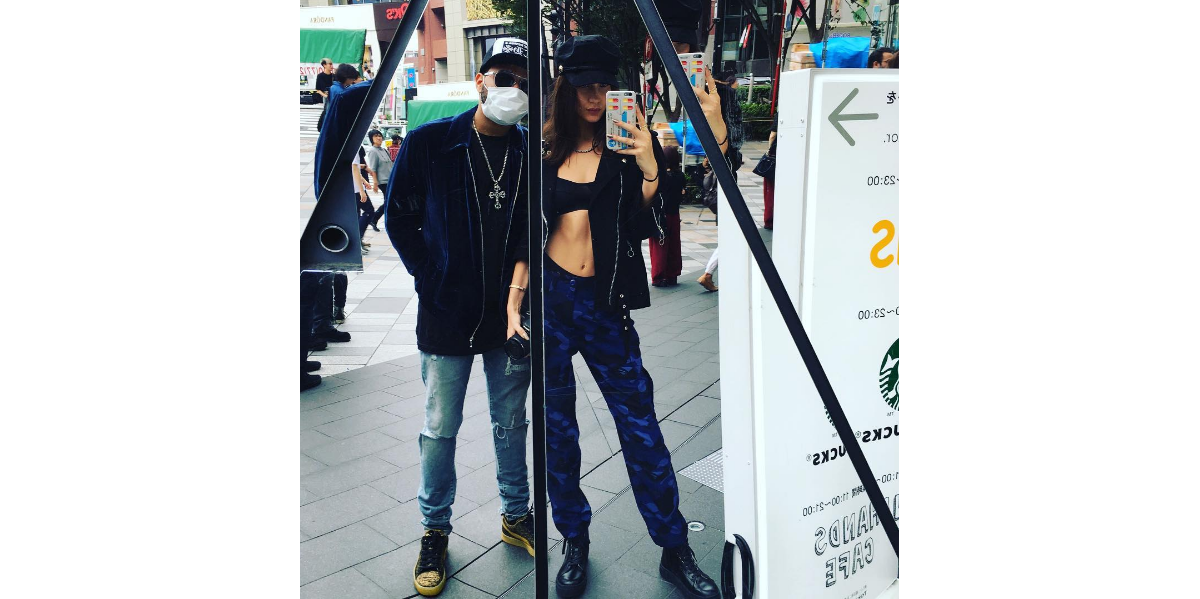 Photo : Photo de The Weeknd et Bella Hadid à Tokyo. Octobre 2016 ...