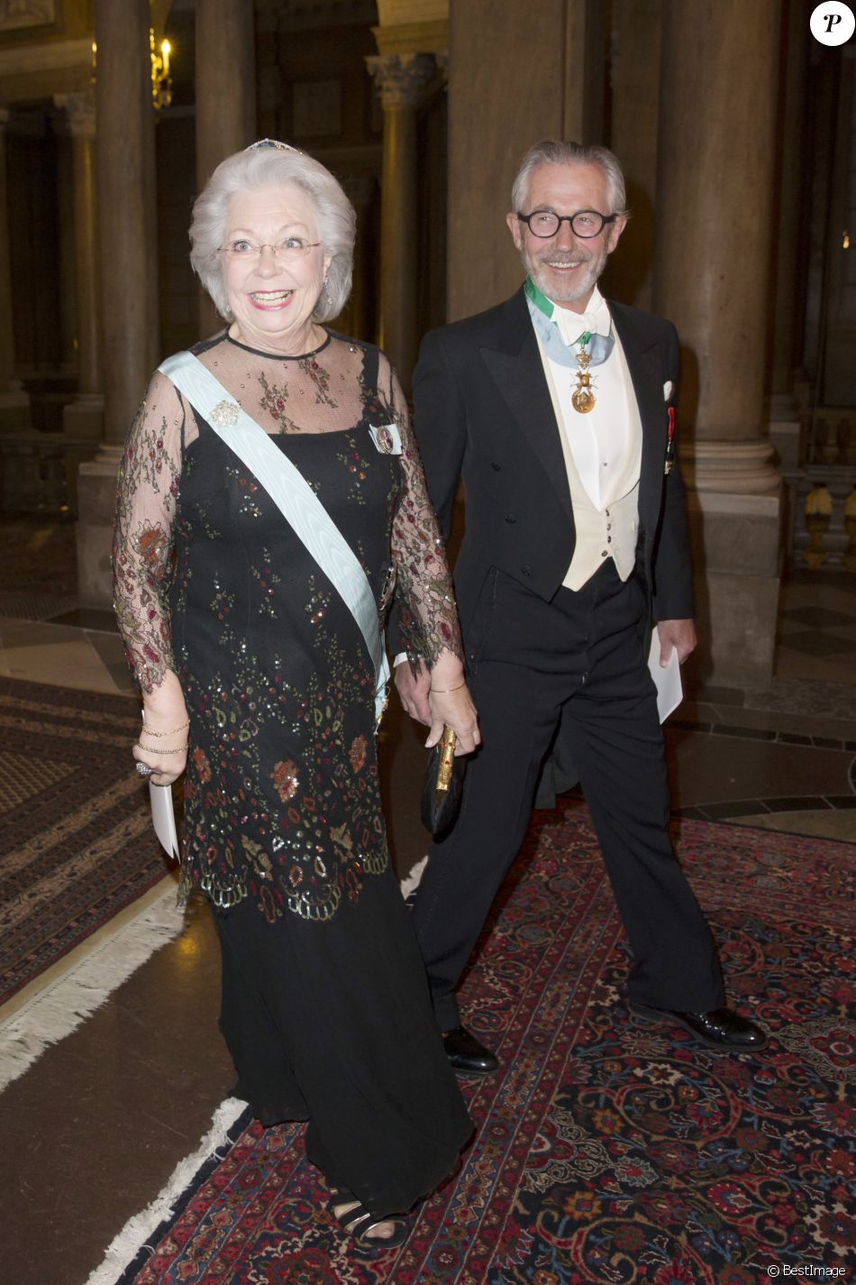La princesse Christina de Suède et son mari Tord Magnuson arrivent à un ...