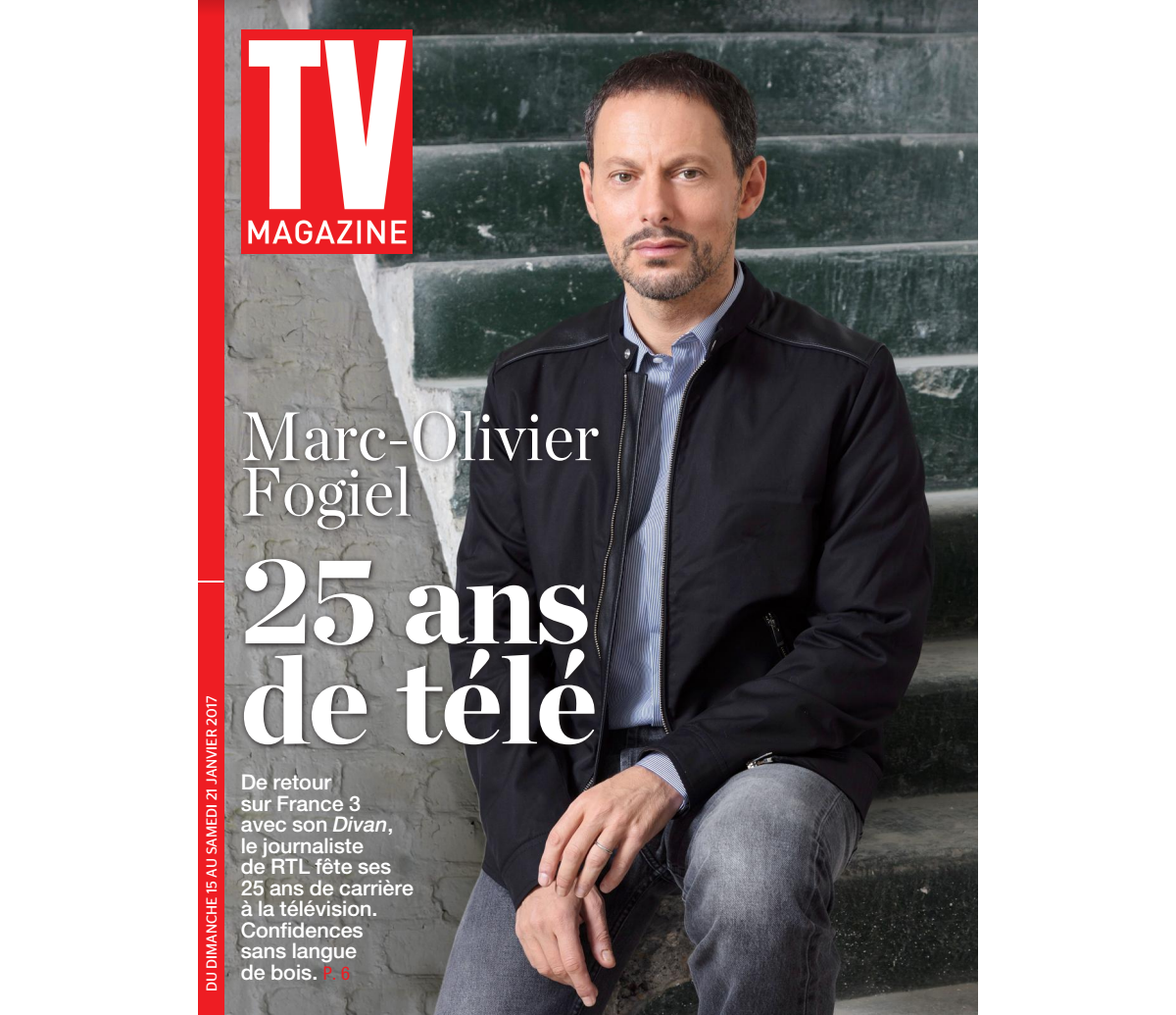 Photo : Marc-Olivier Fogiel en couverture du TV Magazine. Programme du ...