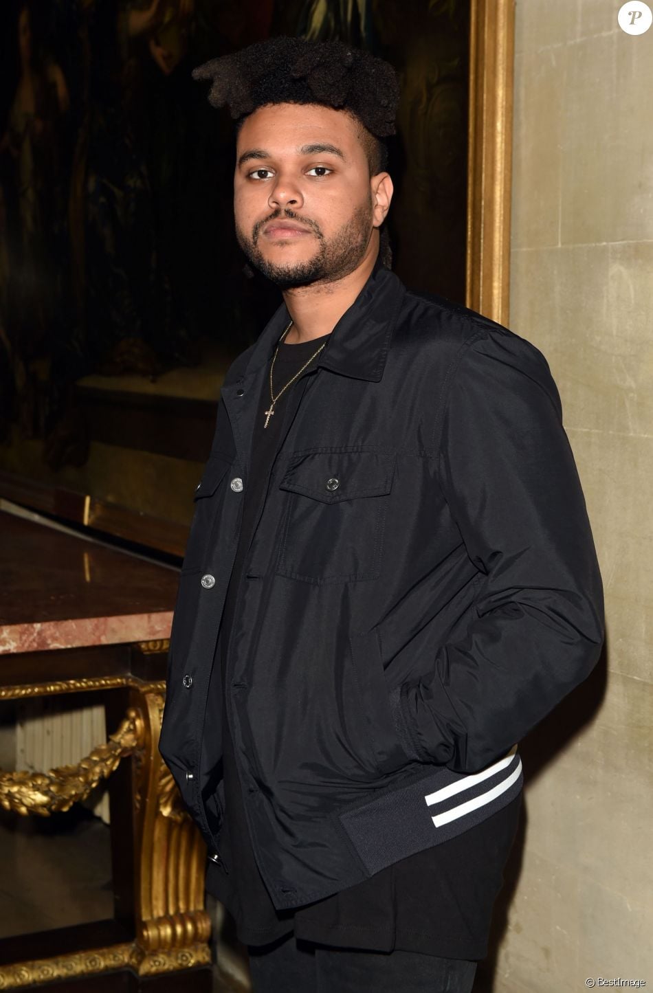 Abel Tesfaye (The Weeknd) au photocall du défilé Dior de la collection ...