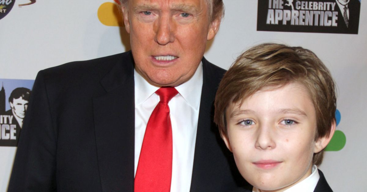 Donald Trump et son fils Barron Trump - Soirée de la série The ...