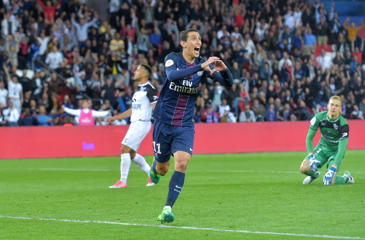 Photo : Angel Di Maria - Match de football PSG-Guingamp (4-0) au Parc ...