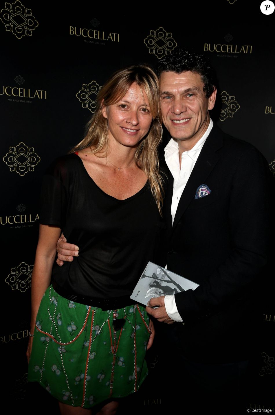 Semi Exclusif - Marc Lavoine et sa femme Sarah - Inauguration de la ...