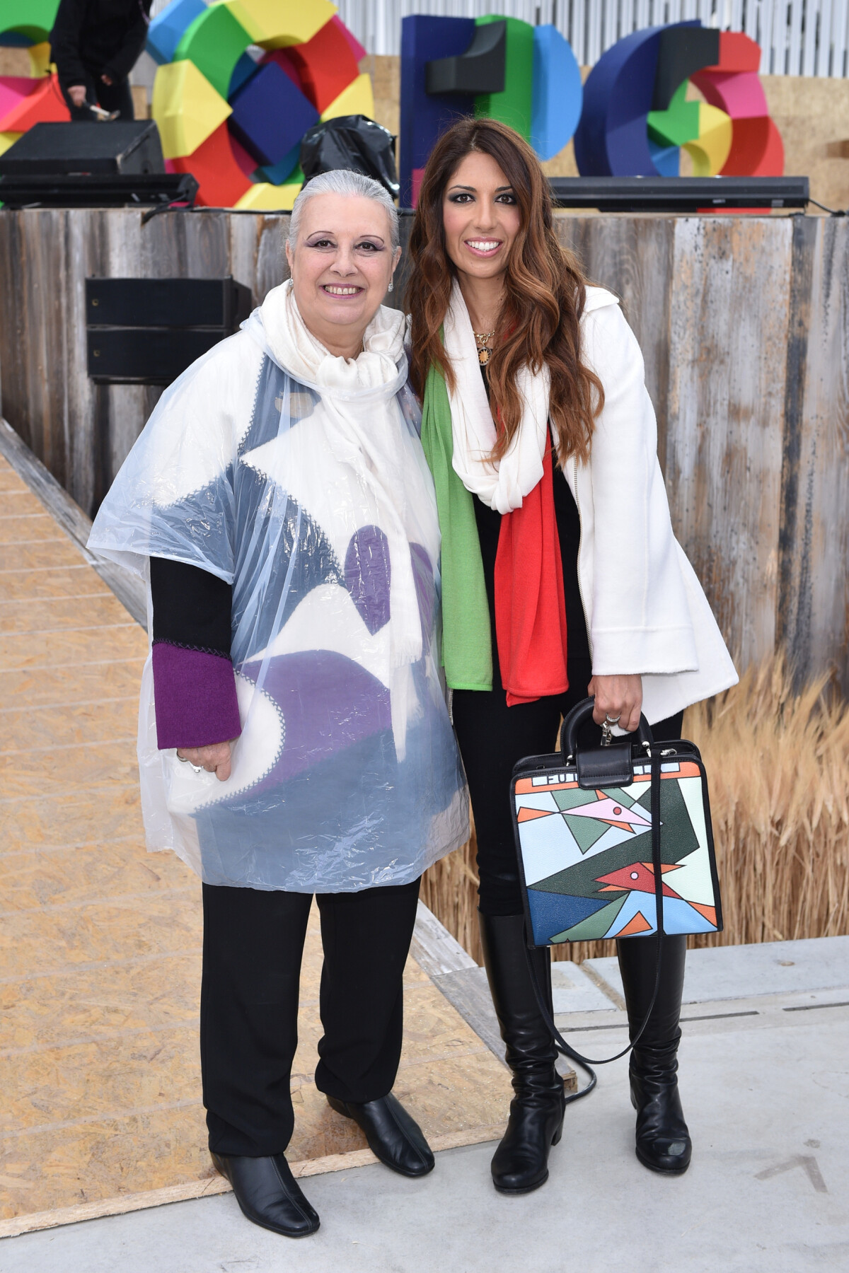 Photo : Laura et Lavinia Biagiotti à Milan, le 1er mai 2015. - Purepeople
