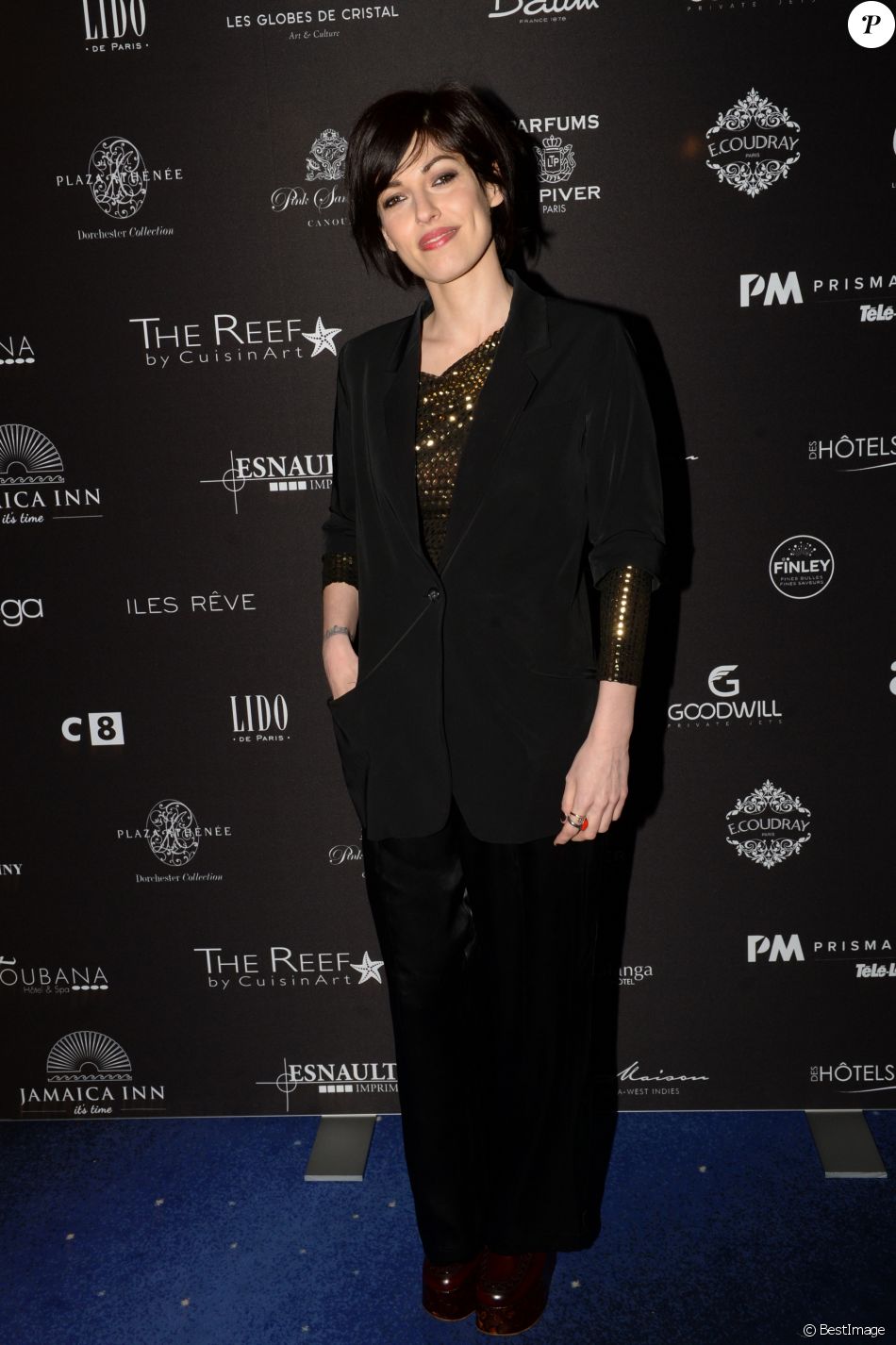 Jennifer Ayache - Photocall de la 11ème cérémonie des Globes de Cristal ...