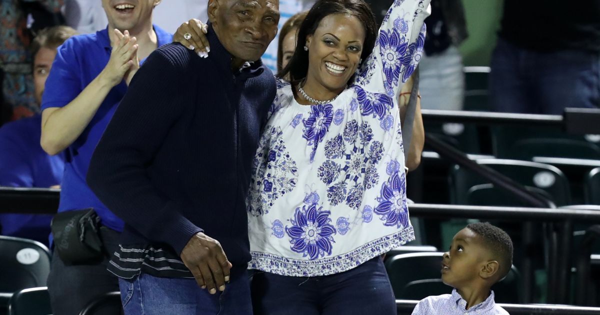 Richard Williams, sa femme Lakeisha Graham et leur fils Dylan Starr ...