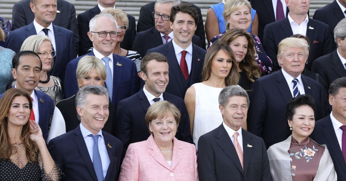 Juliana Awada, Mauricio Macri, Angela Merkel, son amri Joachim Sauer ...