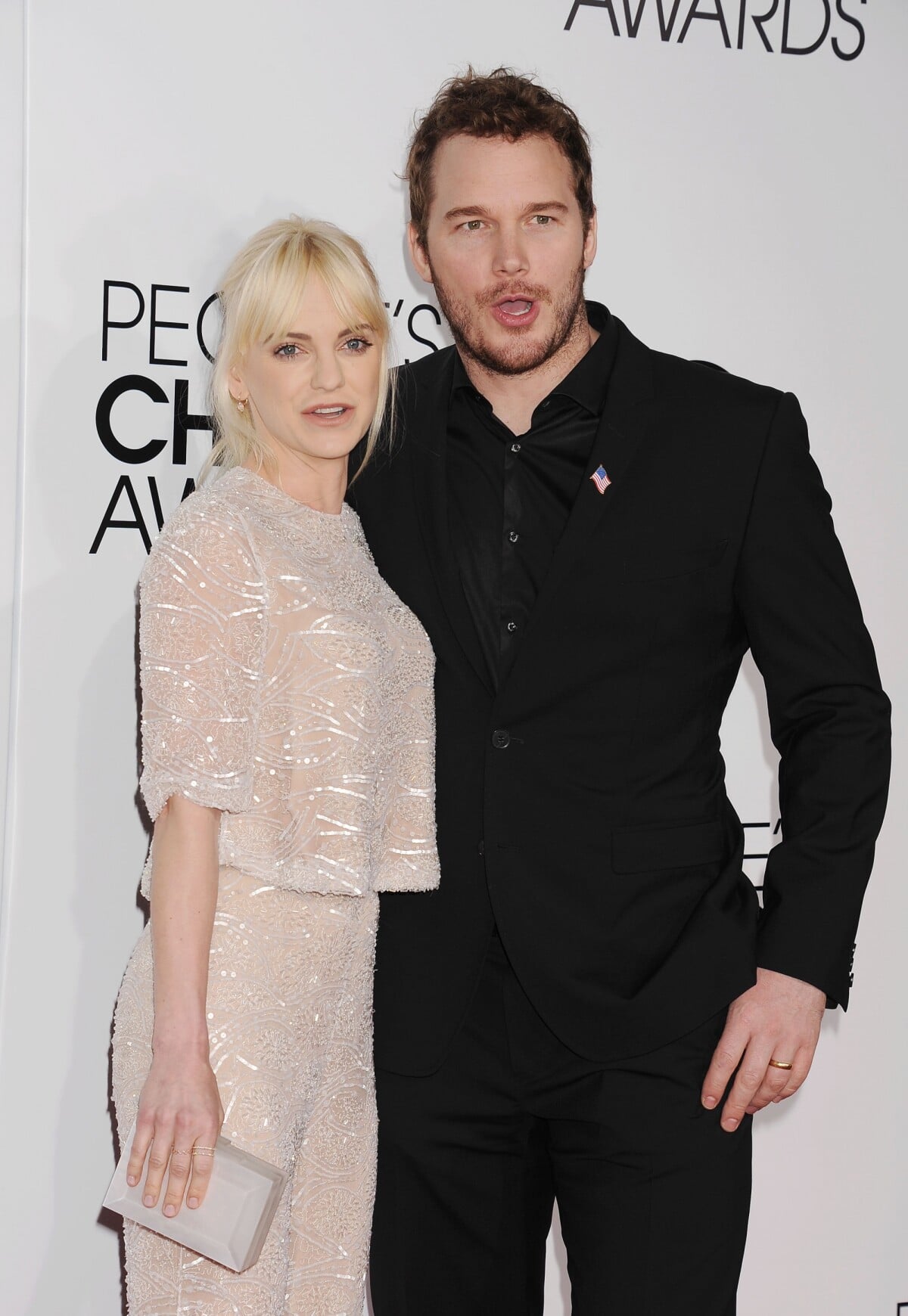 Photo : Anna Faris et son mari Chris Pratt 0 Los Angeles, le 8 janvier 2014. - Purepeople