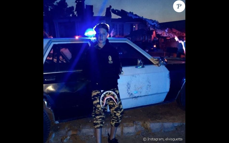 Tim Elvis, le fils de Cathy et David Guetta, sur Instagram, avril 2017 ...