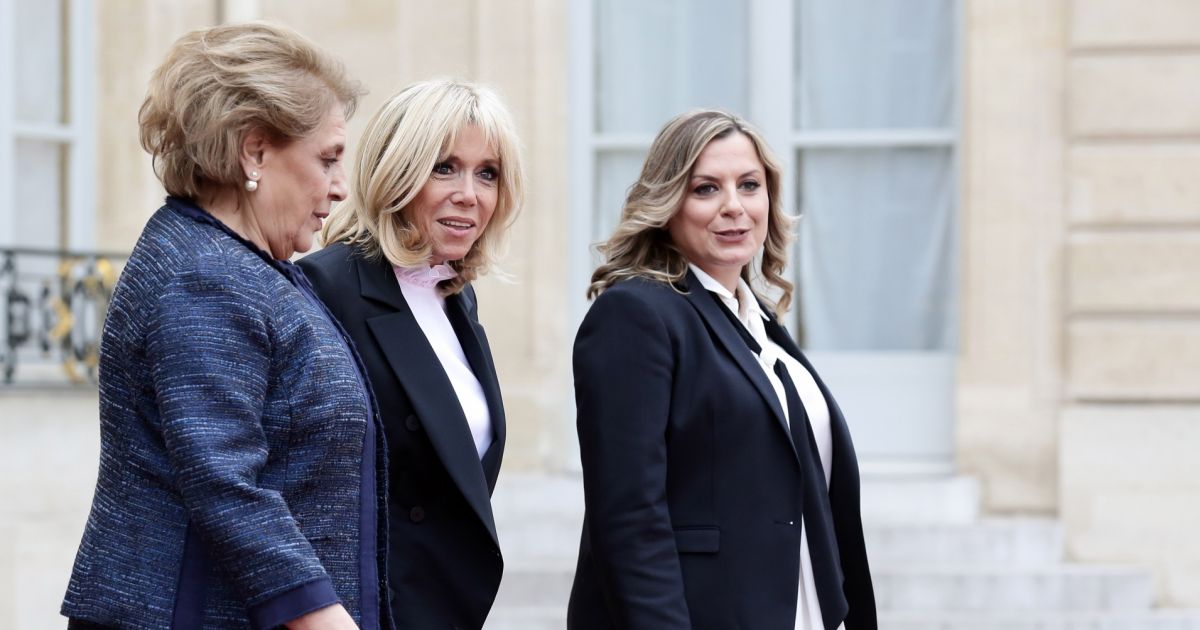 Nadia Aoun, Brigitte Macron et Claudine Aoun - Brigitte Macron ...