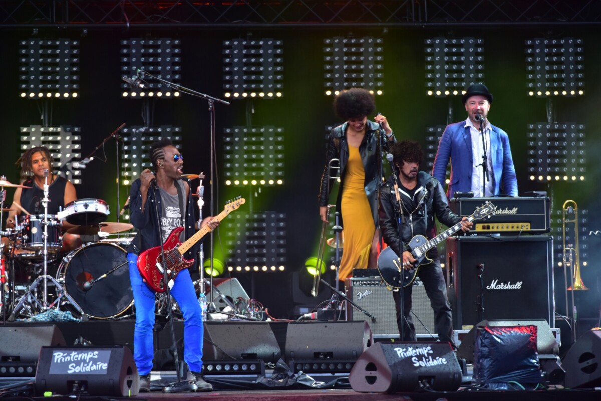Photo : Marco Prince et Yarol Poupaud du groupe FFF - Concert de ...