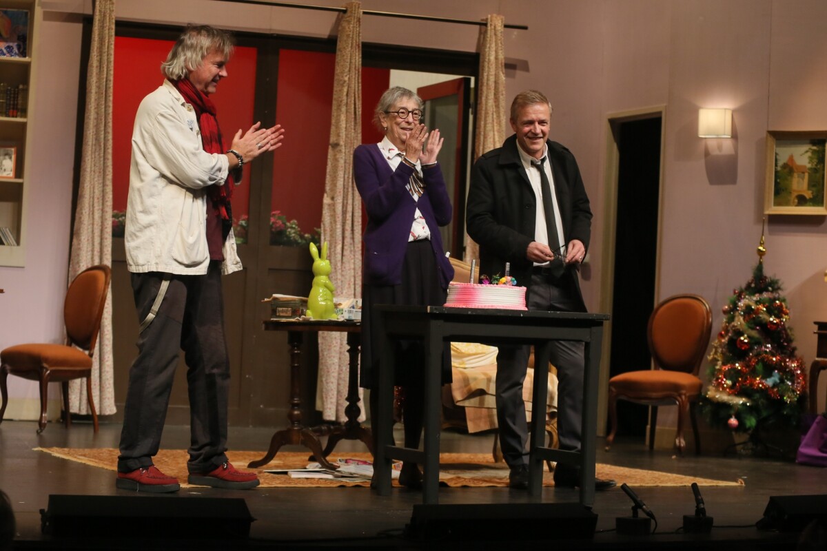 Photo : Exclusif - Jean-Pierre Chérer, Anémone, Denis Chérer sur scène ...