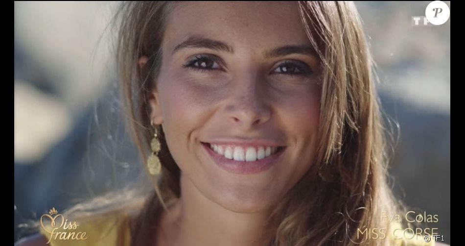 Miss Corse : Eva Colas - Concours Miss France 2018. Sur TF1, le 16 ...