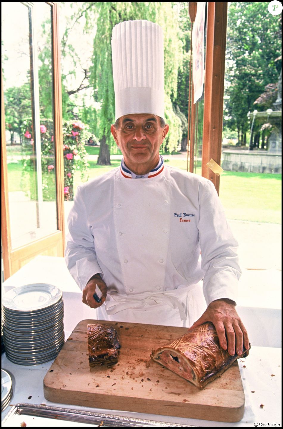 Paul Bocuse lors du 30e anniversaire du Savour Club en 1994. - Purepeople