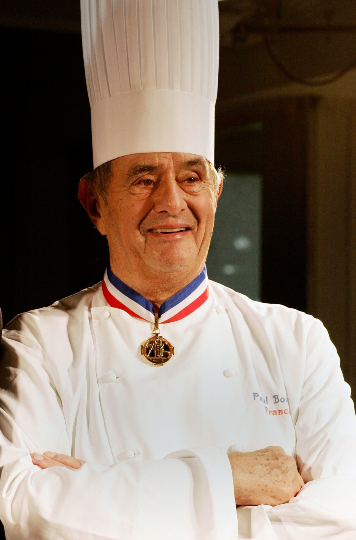 Photo : Paul Bocuse en décembre 2006 lors de l'inauguration de sa ...