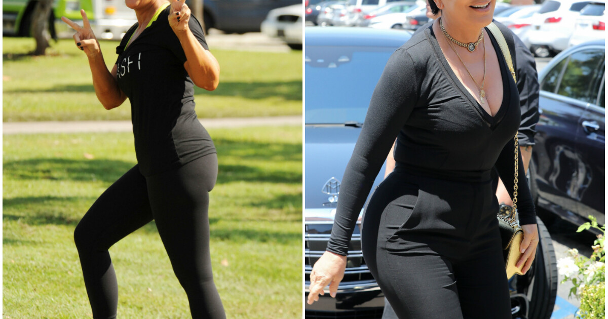Kylie Jenner enceinte : Les fesses de sa mère Kris lui volent la ...