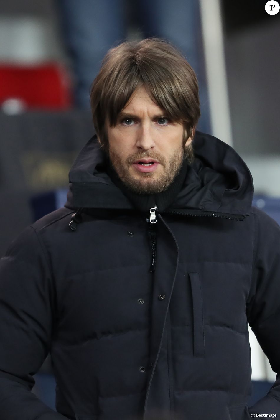Philippe Lacheau dans les tribunes du Parc des Princes lors du match de ...