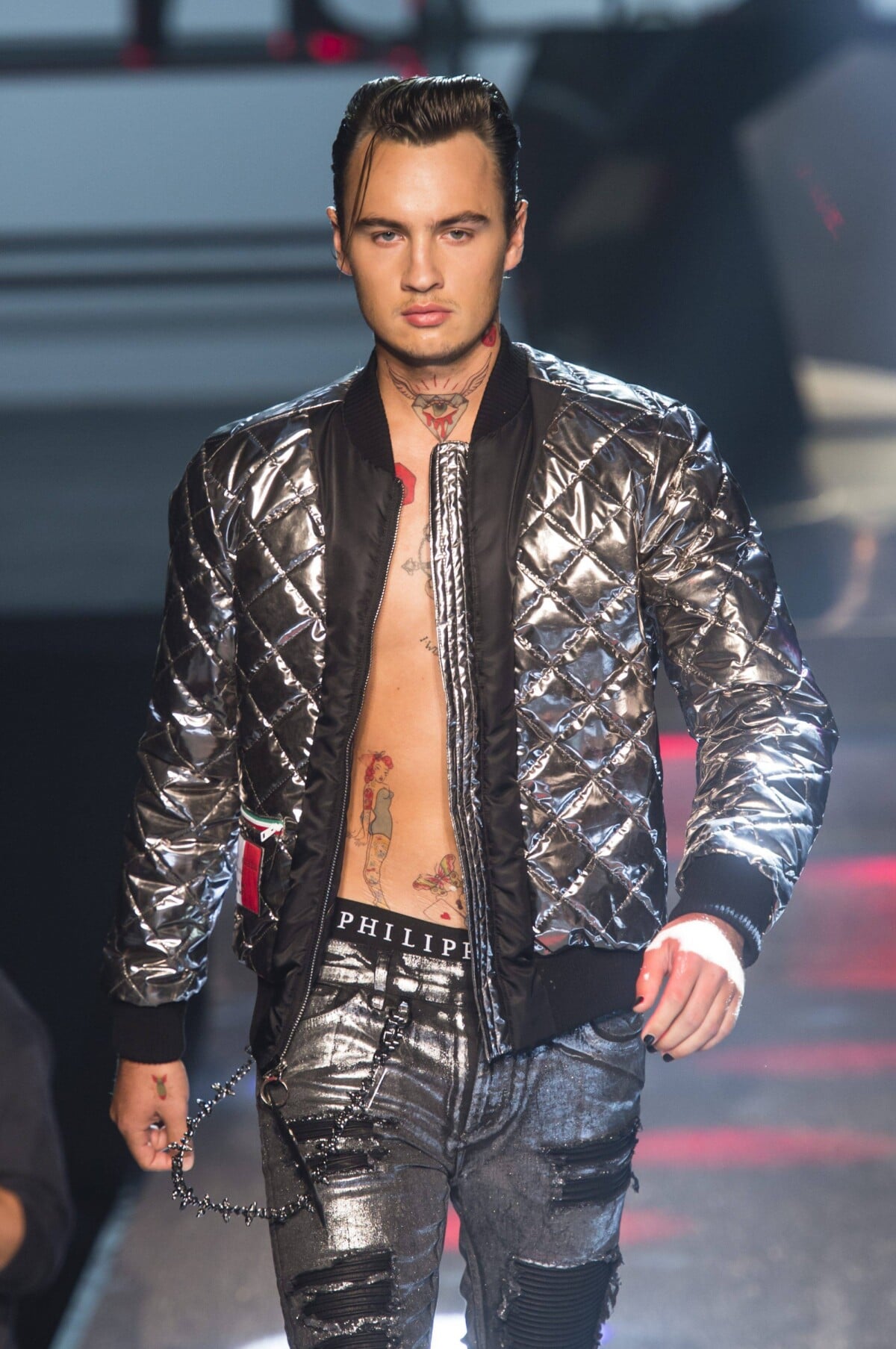 Photo : Brandon Thomas Lee - Défilé Philipp Plein lors de la Fashion ...
