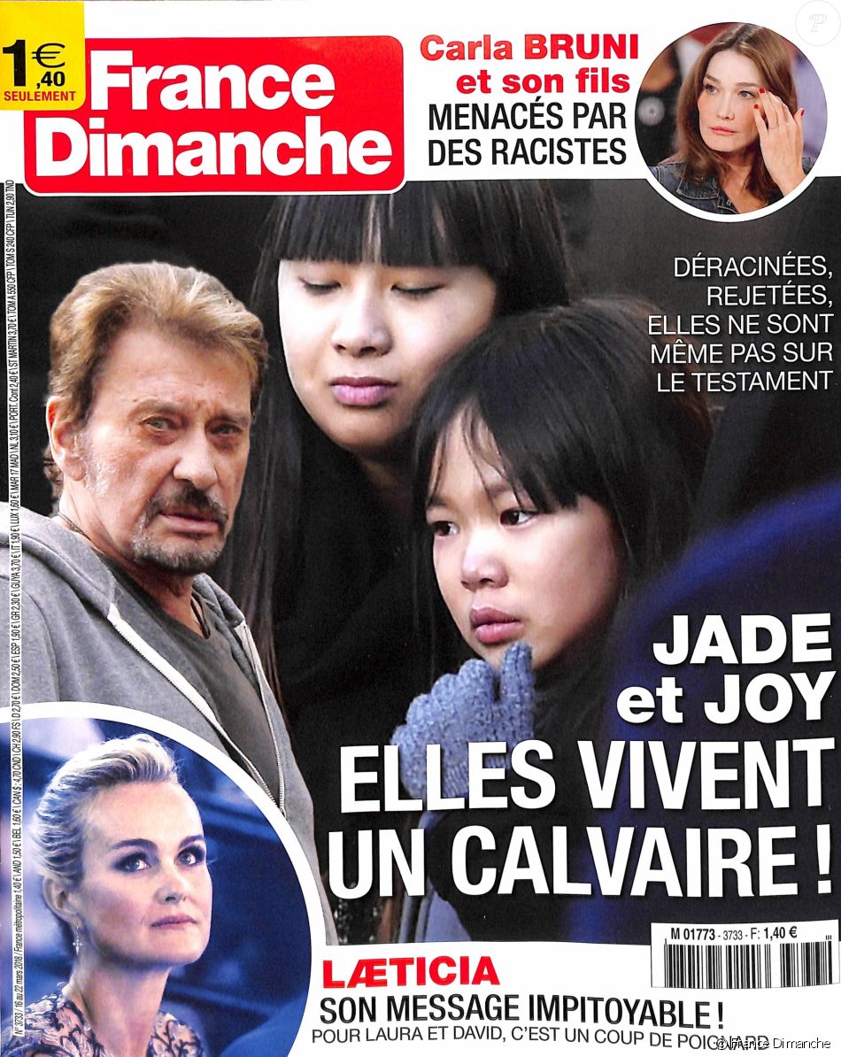 Couverture du magazine France Dimanche, numéro du 16 mars 2018 ...