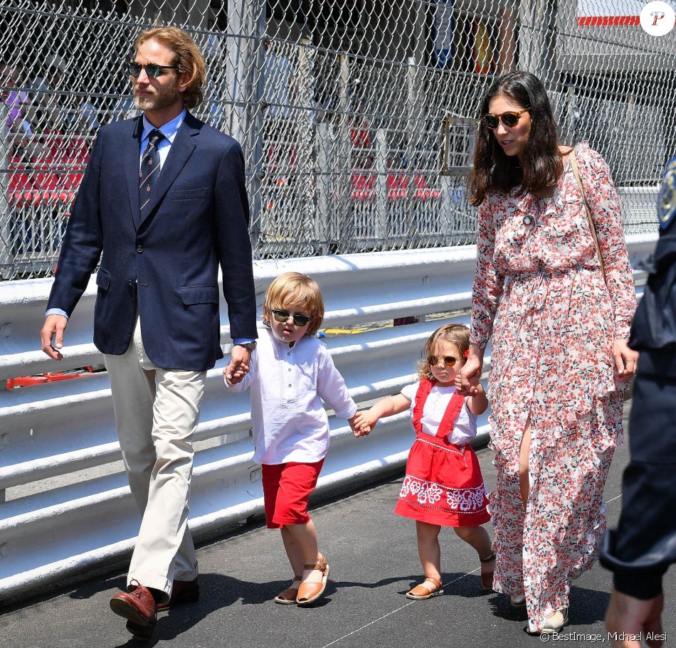 Andrea Casiraghi et Tatiana Santo Domingo avec leurs enfants Alexandre ...