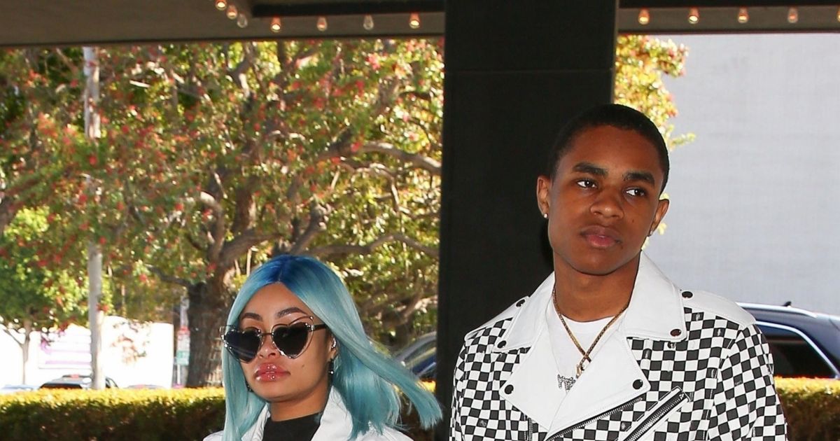 Blac Chyna et son compagnon YBN Almighty Jay arrive au restaurant main ...