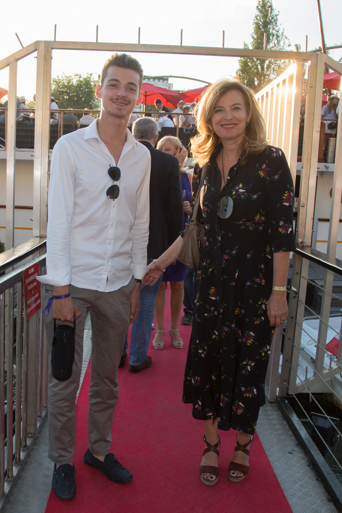 Photo : Valerie Trierweiler et son fils Leonard Trierweiler - 6ème ...