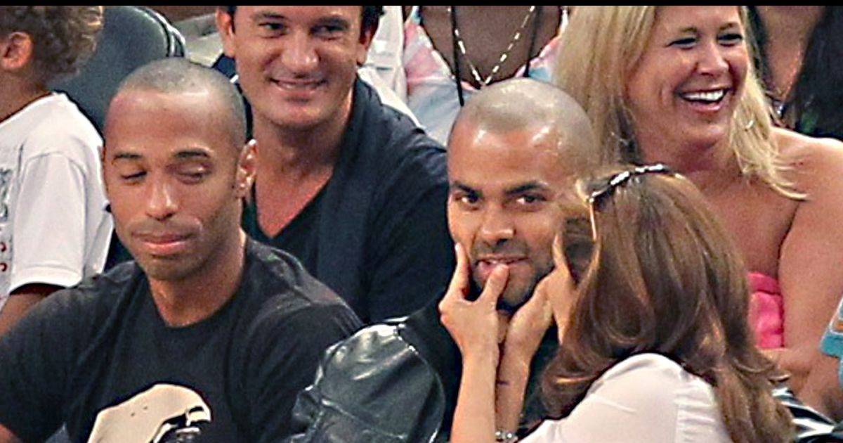 Thierry Henry et sa compagne Andrea, Tony Parler et Eva Longoria à New ...