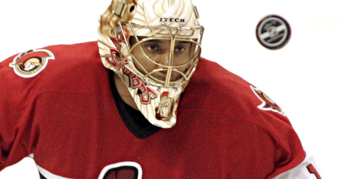 Ray Emery sous les couleurs des Ottawa Senators en avril 2006. - Purepeople