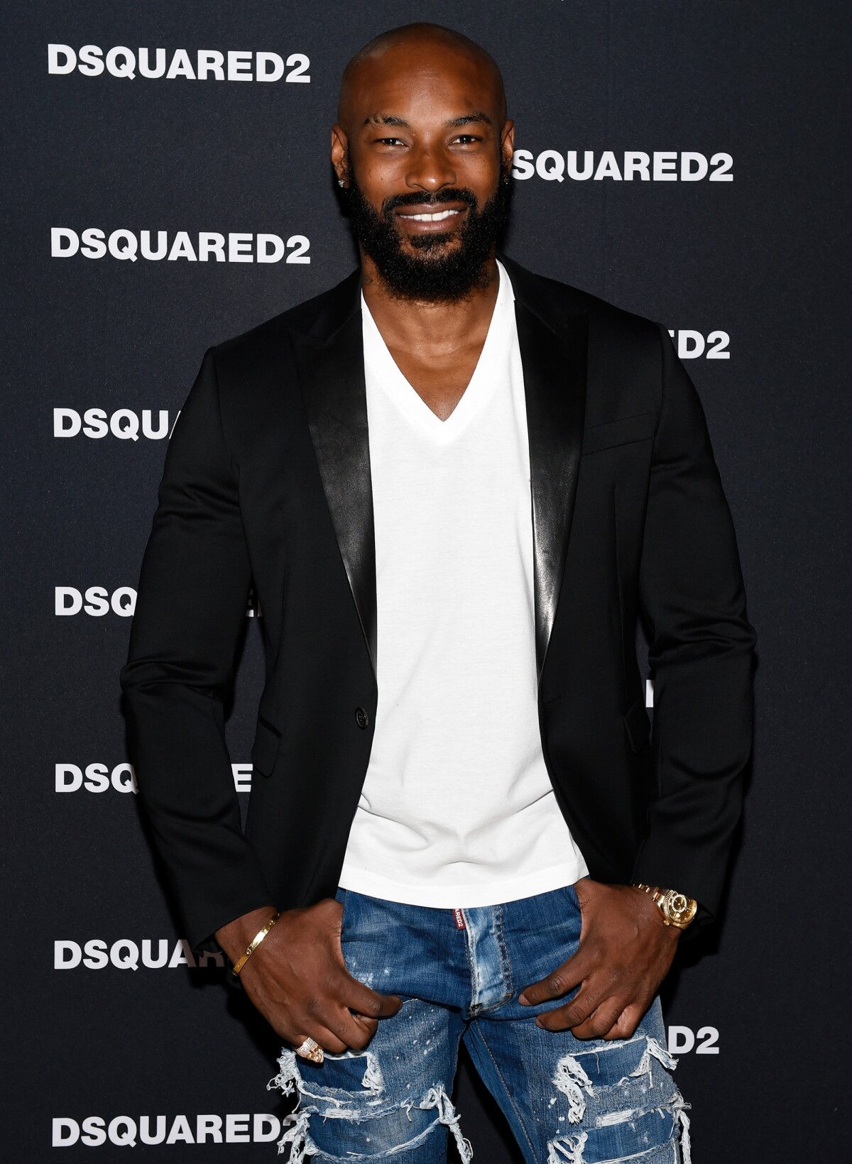 Photo : Model/actor Tyson Beckford à la soirée d'ouverture du magasin ...