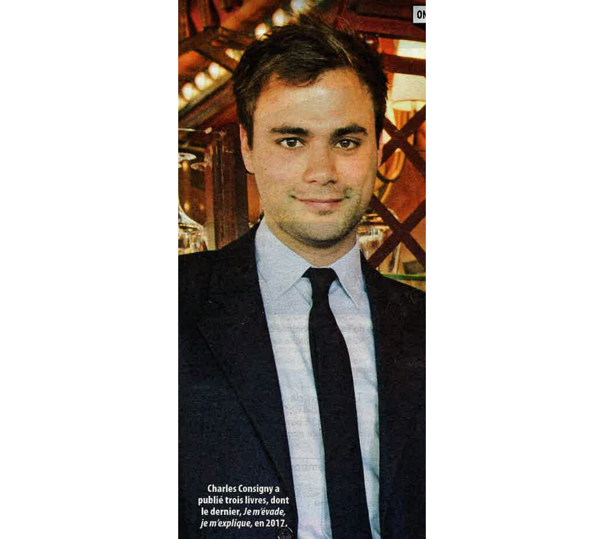 Photo : Portrait de Charles Consigny dans le prochain numéro de Télé ...