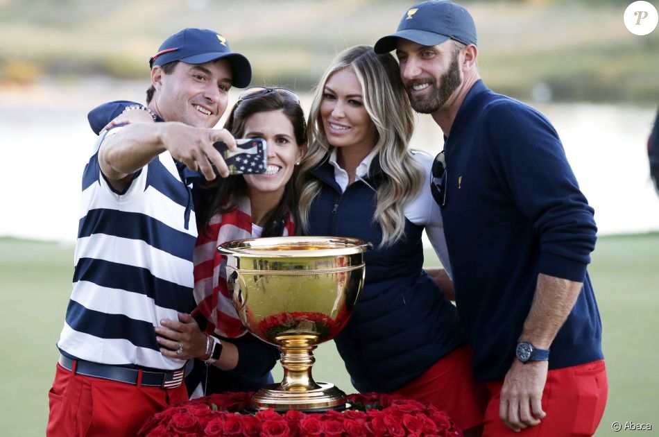 Kevin Kisner, sa femme Brittany Anne DeJarnett, Dustin Johnson et sa ...