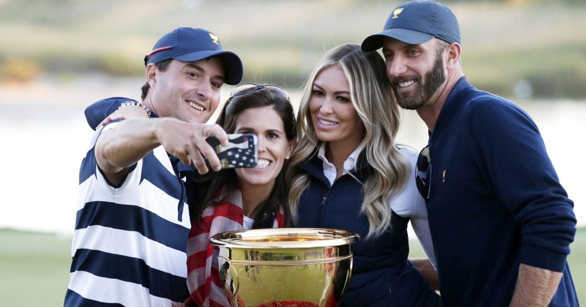 Kevin Kisner, sa femme Brittany Anne DeJarnett, Dustin Johnson et sa ...