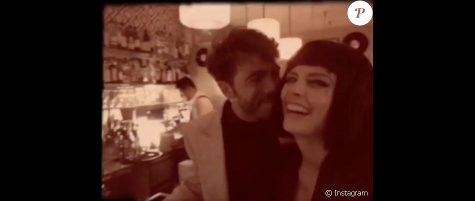 Gian Marco Tavani et Elodie Frégé sur une vidéo publiée sur Instagram ...