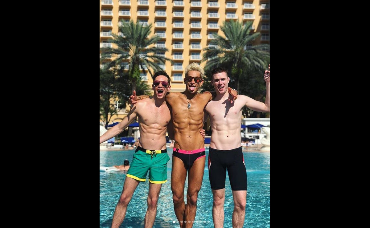Photo : Frankie Grande et ses amoureux, Daniel Sinasohn et Mike Pophis. Instagram, le 2 octobre ...
