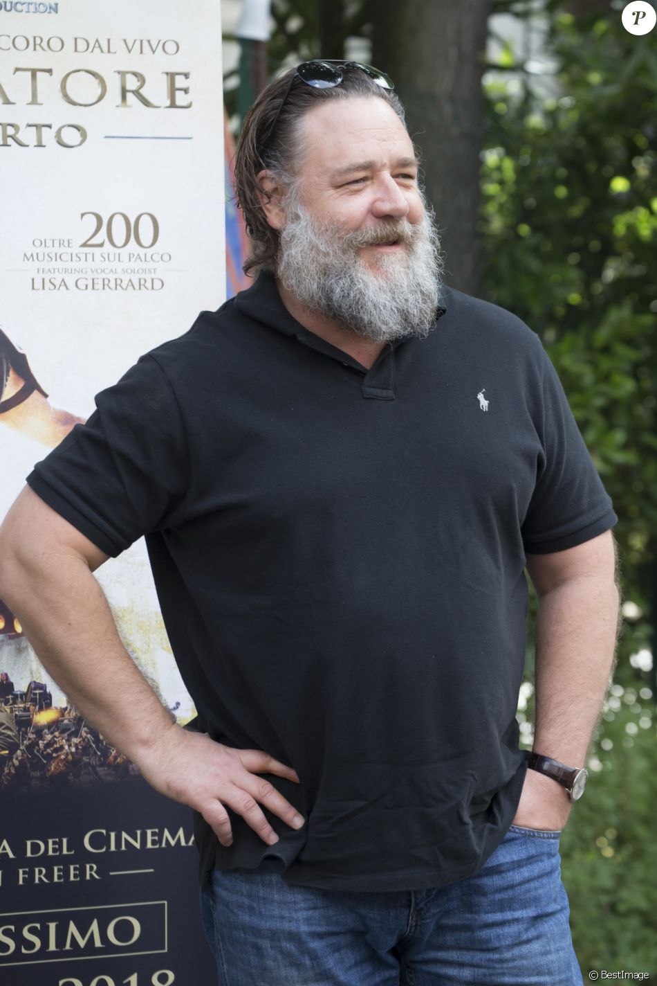 Russell Crowe lors d'un photocall pour la projection de Gladiator en ...