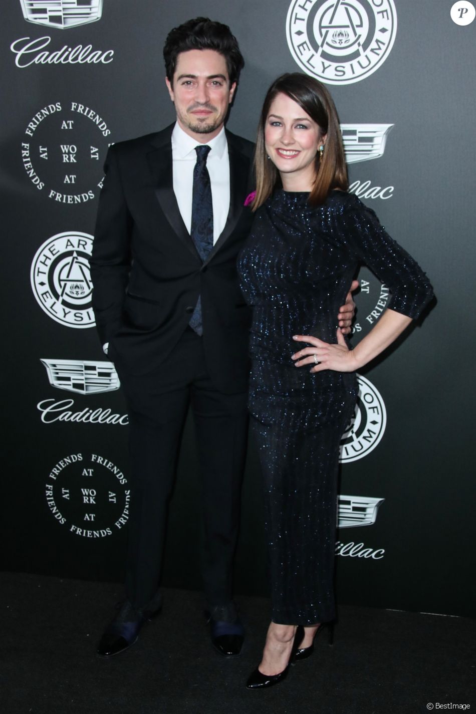 Ben Feldman et sa femme Michelle Feldman - Les célébrités posent lors ...