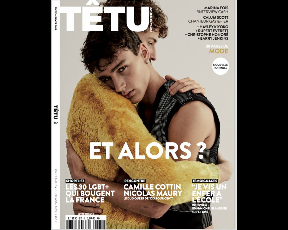 Photo : Têtu, N°217 (Hiver 2018) - Purepeople