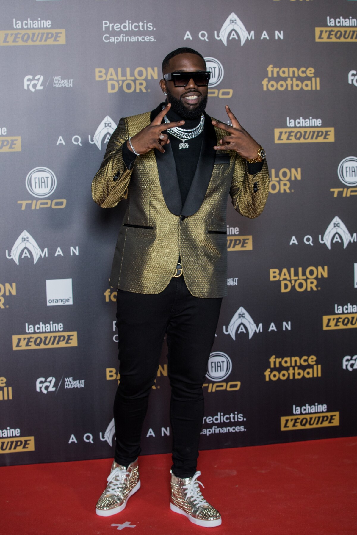 Photo : Le rappeur Vegedream - Tapis rouge de la cérémonie du Ballon d ...