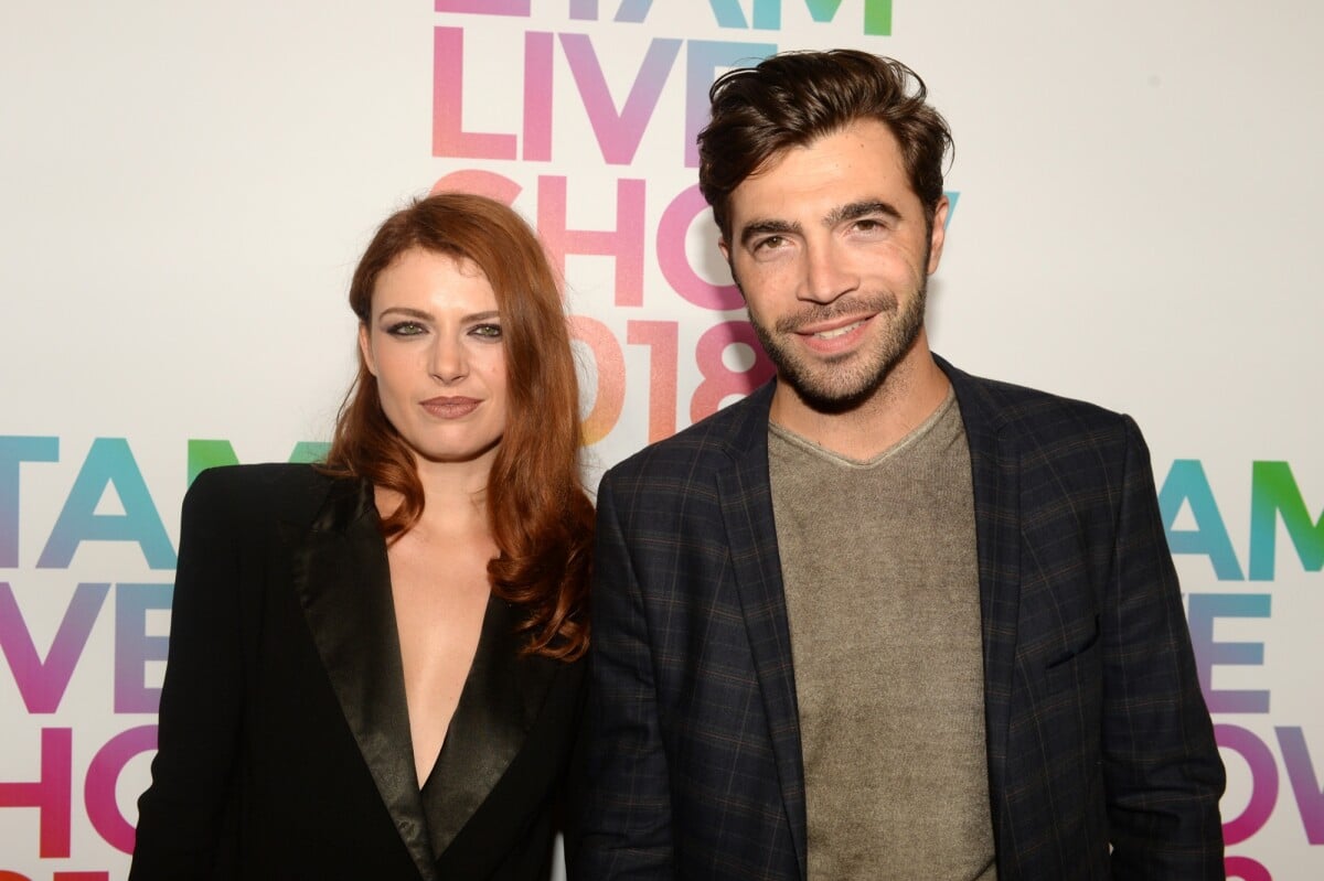 Photo : Elodie Frégé et son compagnon Gian Marco Tavani - Photocall du ...