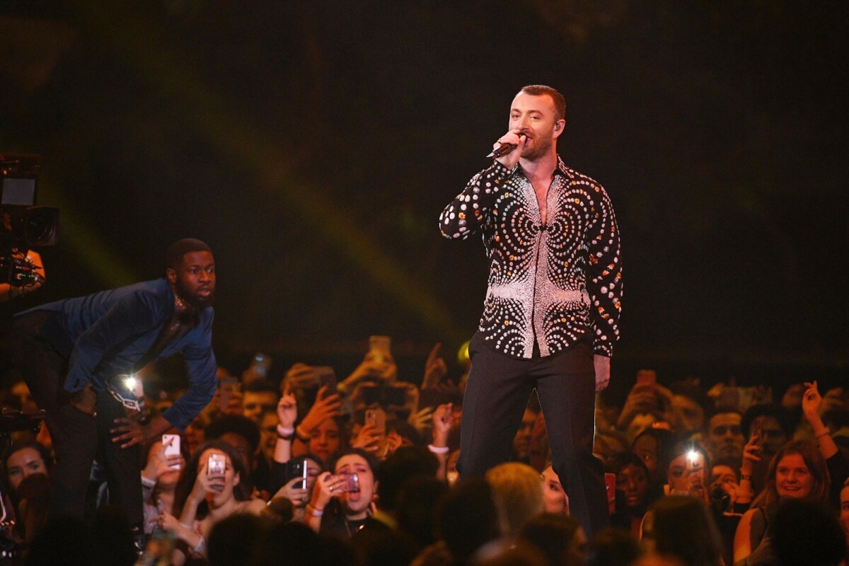 Photo : Sam Smith lors de la cérémonie des "Brit Awards 2019" à l'O2 ...